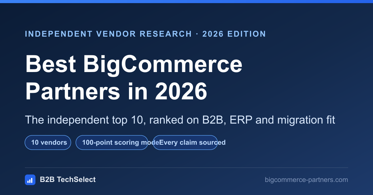 Best BigCommerce Partners 2026: Top 10 Agencies Ranked